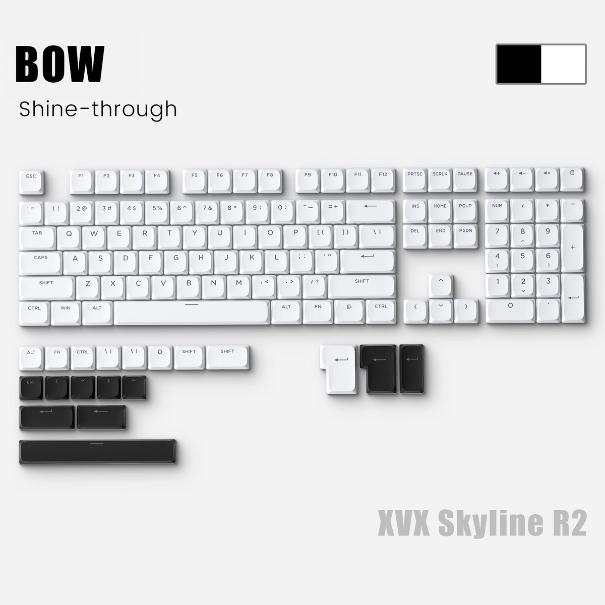 XVX Skyline R2 - Low Profile PBT Double-shot Keycap (6 Colors) – XVX ...