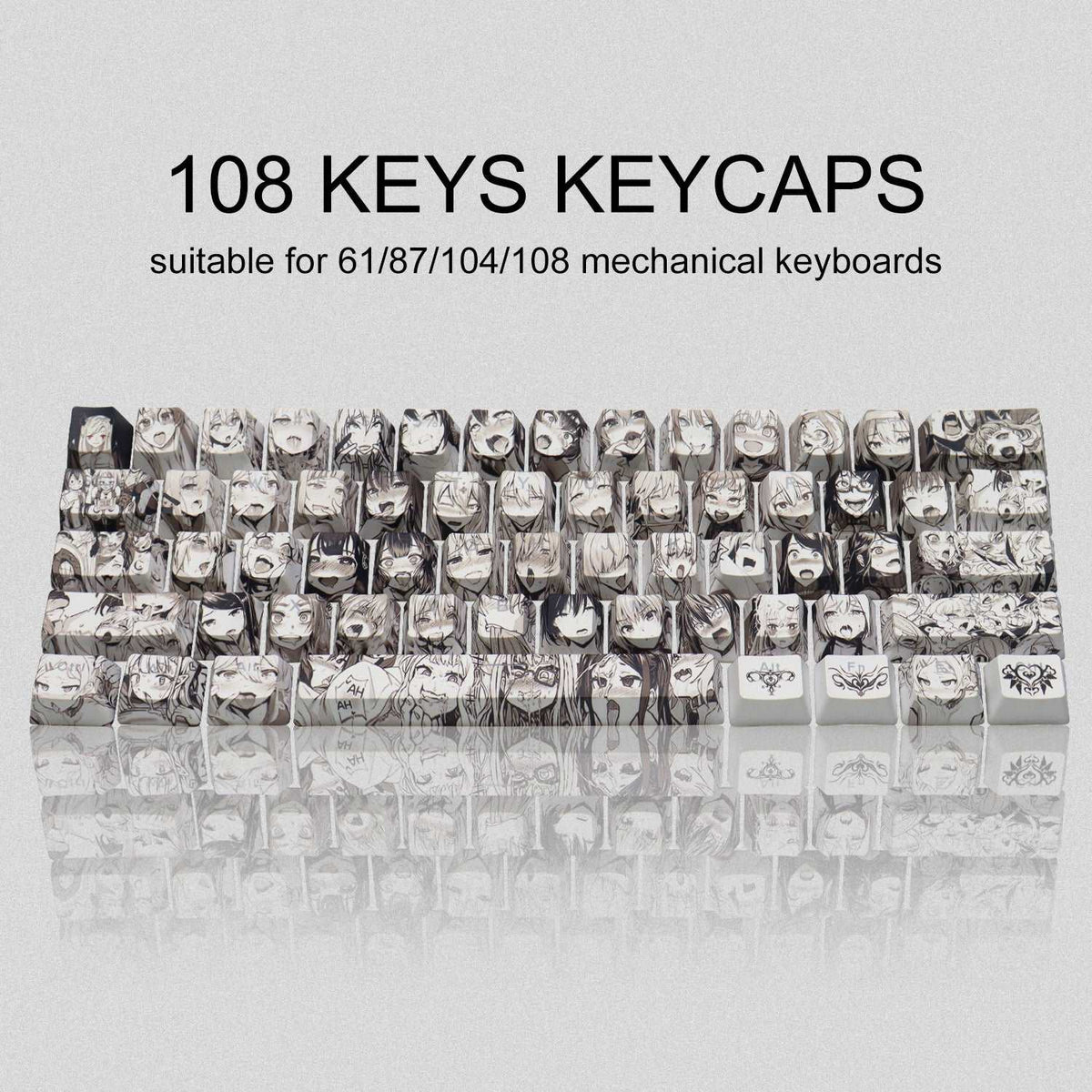 XVX Japanese Anime 108-Key OEM Profile Keycap Set – XVX Keyboard Channel