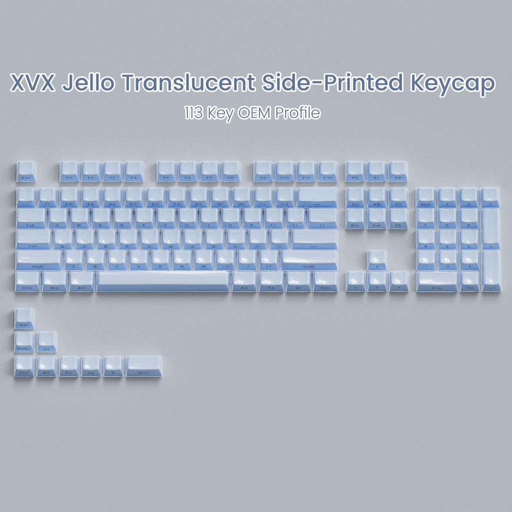XVX Jello Side-Printed Translucent OEM Profile Keycap (113-Key) – XVX ...